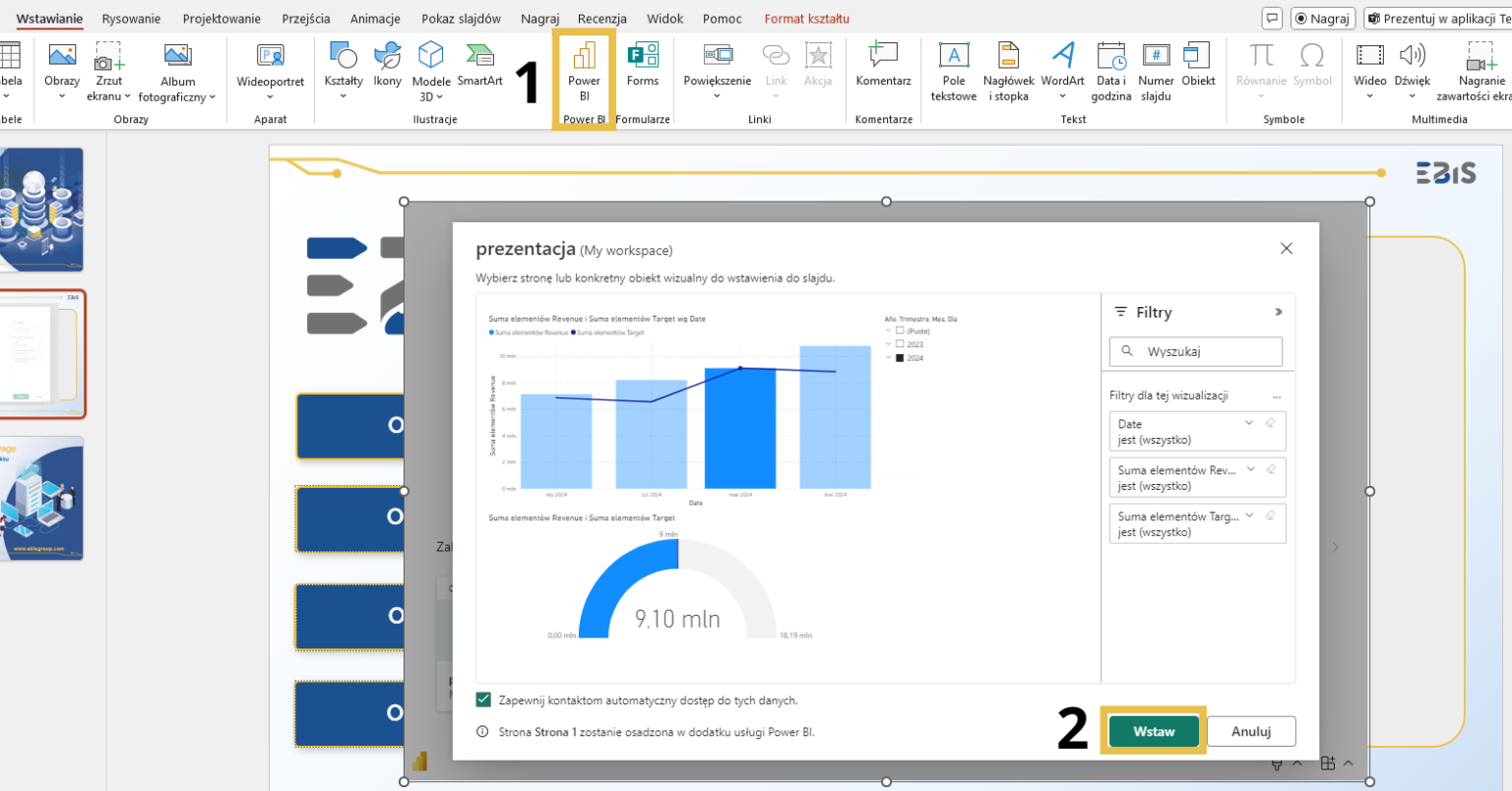 Power BI in PowerPoint – a new dimension of data presentation