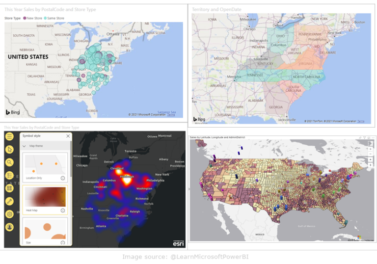 Ways to visualize data in Power BI