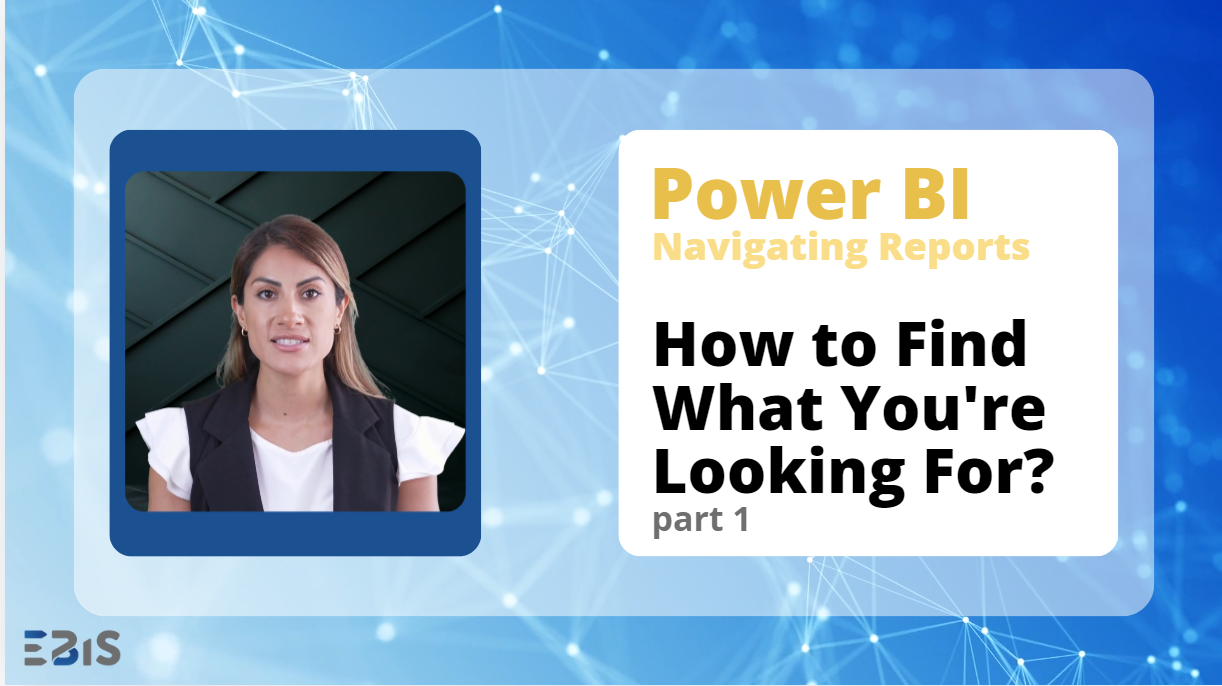 Master navigation in Power BI with our free video series | EBIS ...